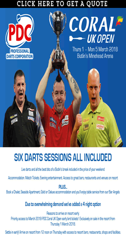 Darts Tickets - UK Open Darts Championship